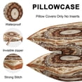 Boho Leaf Outdoor Pillow Covers 16x16 Inch Throw Pillow Covers Set of 2 ...