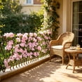 Retractable Artificial Flower Fence with Pink Cherry Blossoms ...