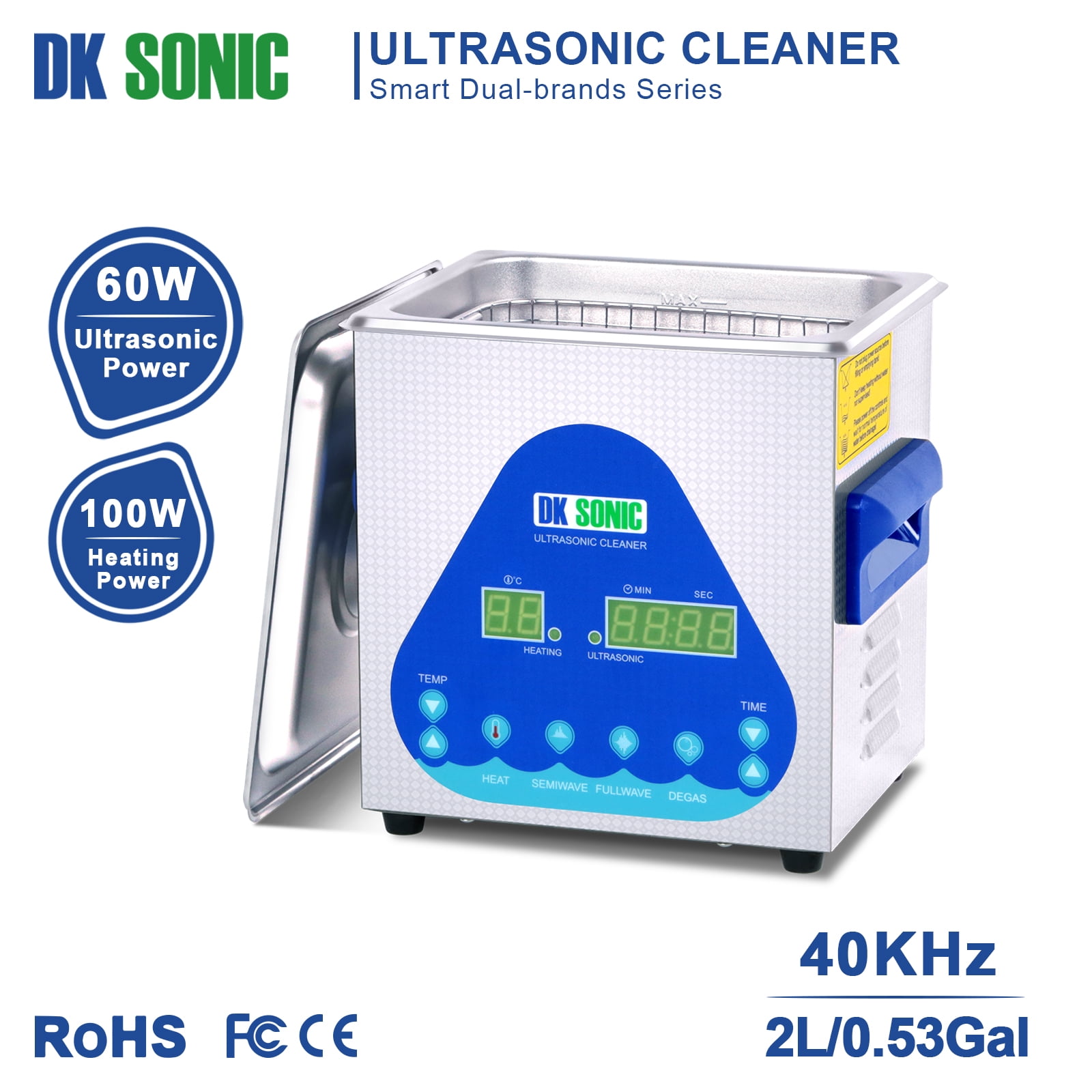 Buy DK SONIC Ultrasonic Cleaner with Digital Timer and Basket for ...