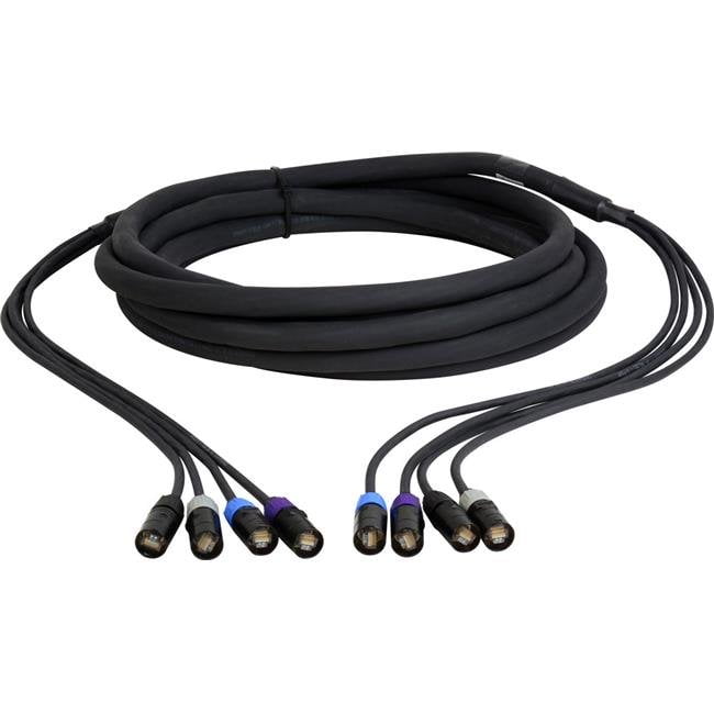 Tecnec CES-EC8-328 4-Channel Neutrik NE8MC-B CAT5e Tactical Ethernet ...