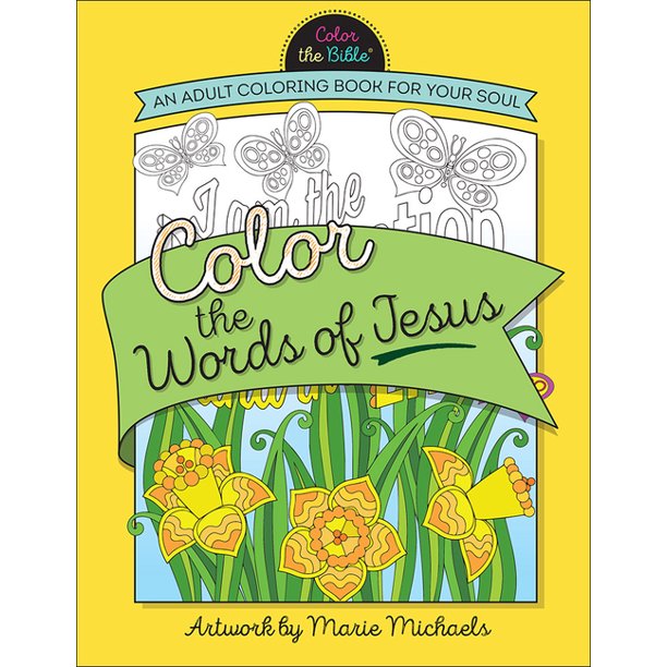 Color the Bible(r): Color the Words of Jesus: An Adult Coloring Book ...