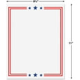 Current Stars & Stripes Patriotic Letter Papers - Set of 25 Summer ...
