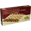 Trademark Games Octagonal Wood Chess and Checkers Set with Board and ...