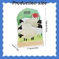 SUSHANG 2026 Sheep & Horse Theme Desktop Calendar - Daily Monthly ...