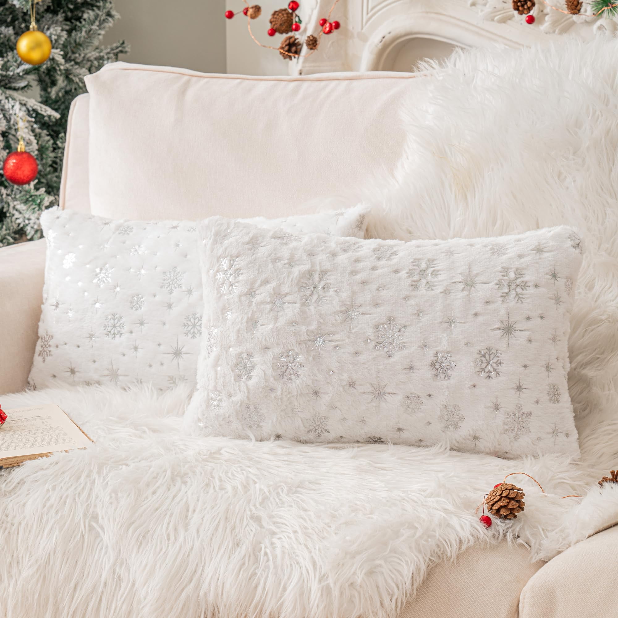 Click here for Aqothes Soft Faux Fur Fuzzy Cute Decorative Throw... prices