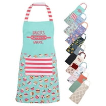 Mainstays Chef Kitchen Apron, 28" x 32" Cupcake Cotton Bib Apron with ...