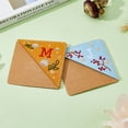 2Pcs 2 Colors Flower Pattern Felt Embroidery Bookmarks Corner Page ...