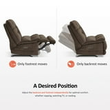 MCombo 38.2’’ Wide Seat Oversized Dual Motor Armless Power Rocker ...