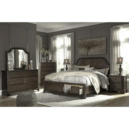 Adinton Series 6pc Queen Bedroom Set in Brown B517 | Walmart Canada