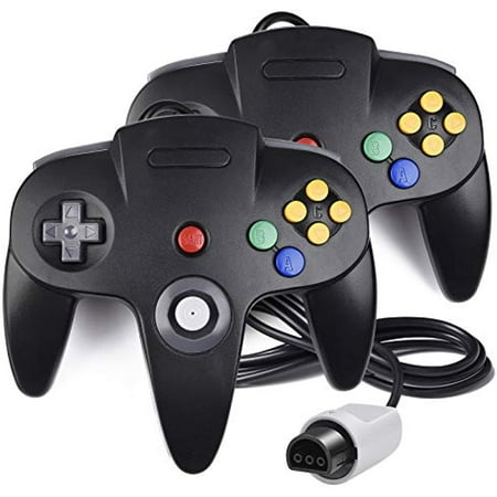 2 Pack N64 Controller, iNNEXT Classic Wired N64 64-bit Game pad ...