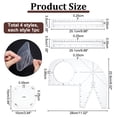 4Pcs Transparent Acrylic Bag Templates for Purse Craft Supplies Clear ...