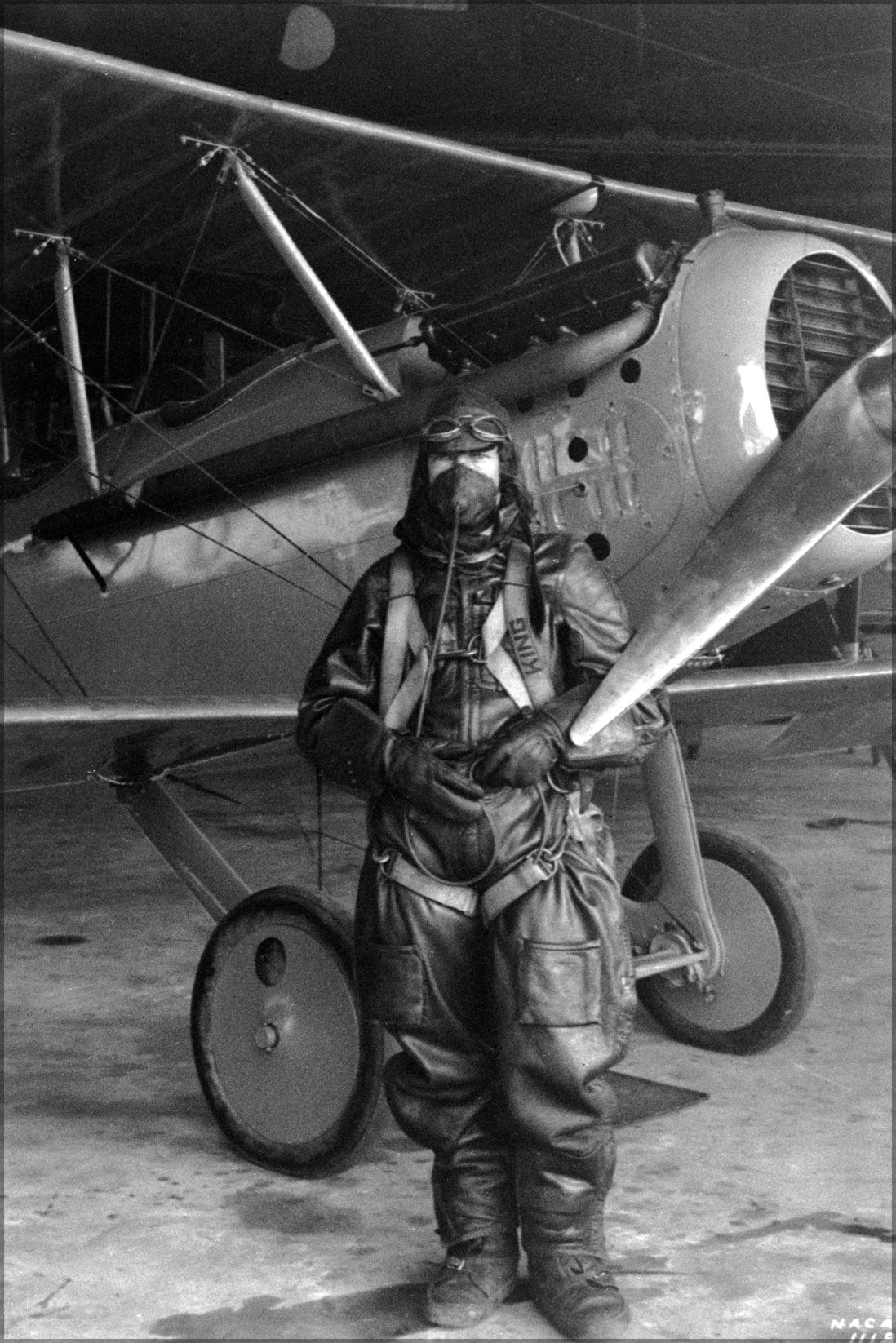 24"x36" Gallery Poster, NACA test pilot Paul King, Vought VE-7 1925 ...