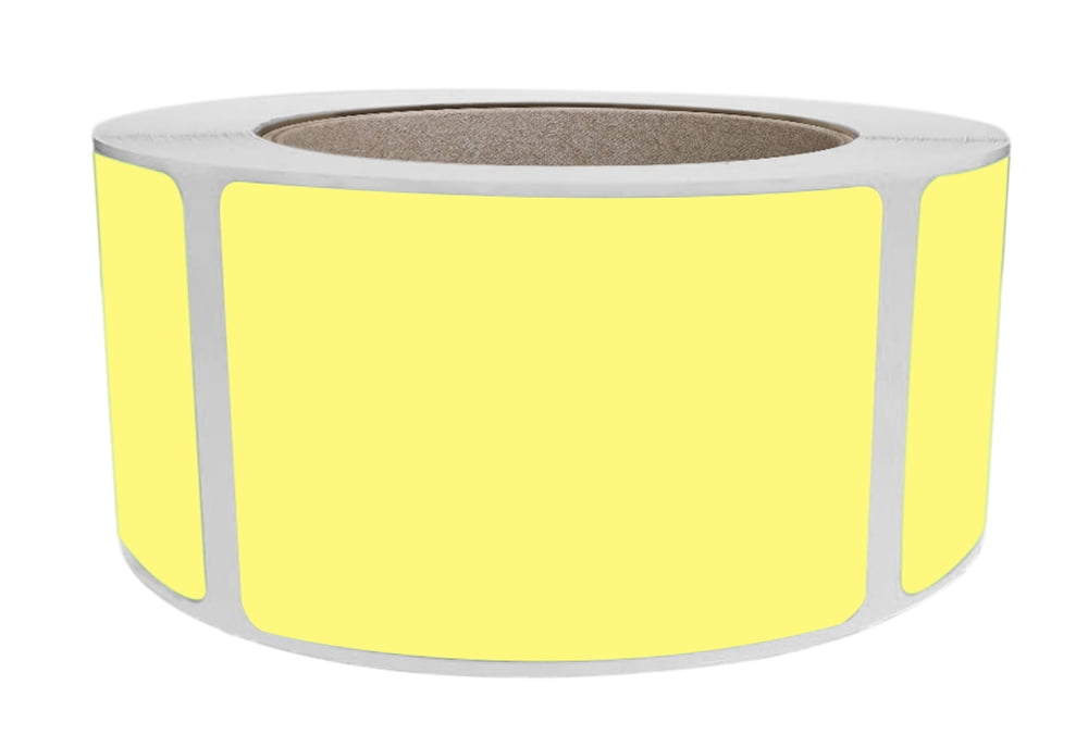 Royal Green Color Code Labels 3x2 inch (75mm x 50mm) Pastel Yellow ...