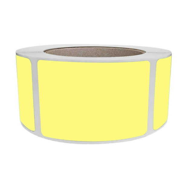 Royal Green Color Code Labels 3x2 inch (75mm x 50mm) Pastel Yellow ...