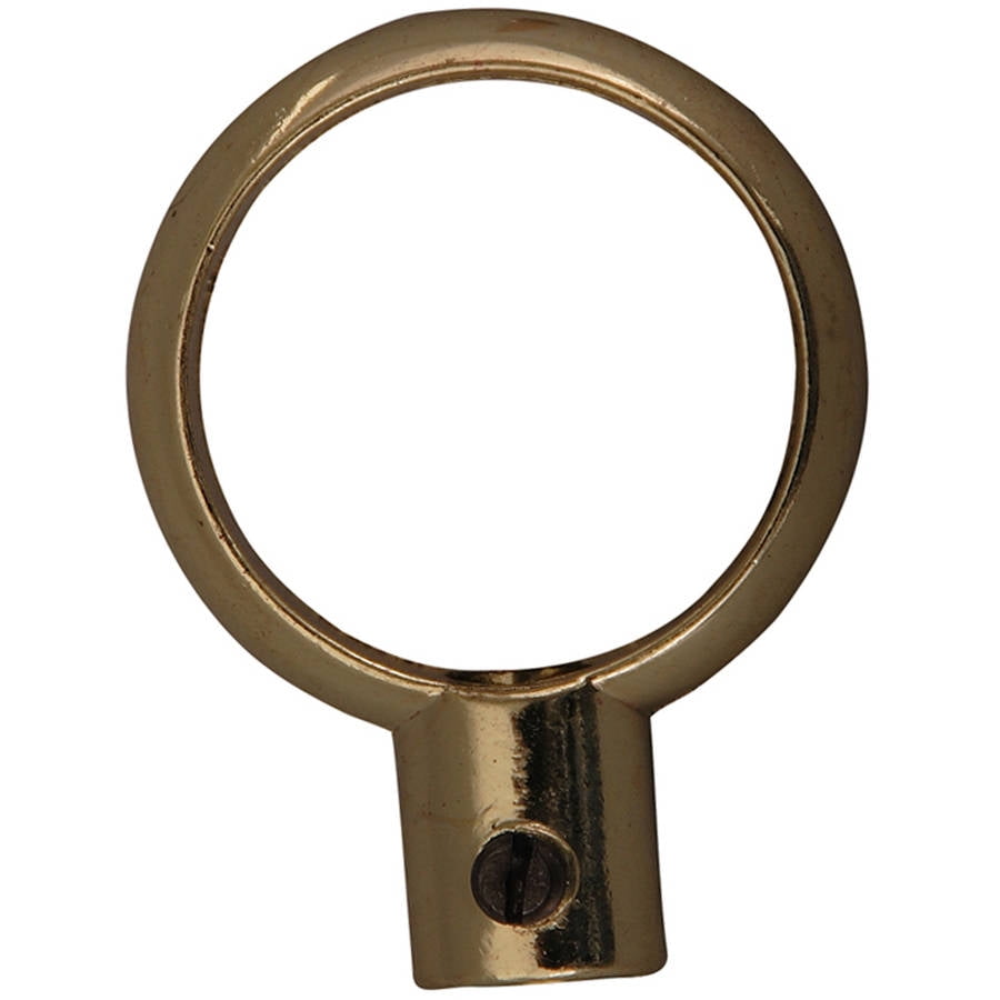 Decor Plumbing 1-1/4" Shower Rod Eye Loop Connection, Polished Brass ...
