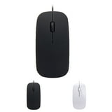Wired Ultra-thin Mini Mouse Desktop Computer Laptop Matte Black White ...