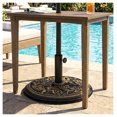 18" Umbrella Base - Round Resin Patio Stand for Φ1.5-1.89" Pole ...