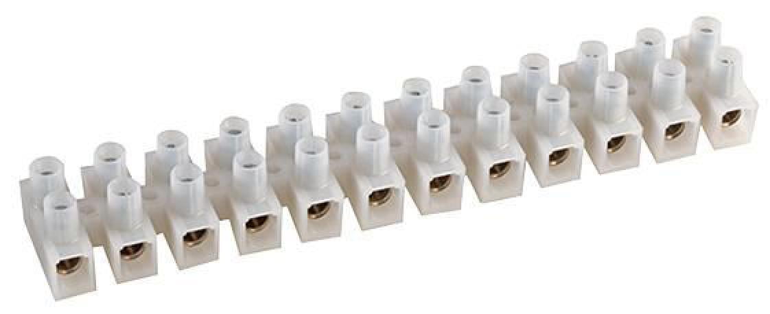 HELLERMANNTYTON - Straight Terminal Strip 12 Contacts 15A - Walmart.com