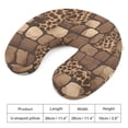 11.4in U-Shaped Pillow Strap With A High Resilience Memory Foam Core ...