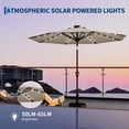 9FT Solar LED Patio Umbrella, Outdoor Table Umbrella with LED Lights ...