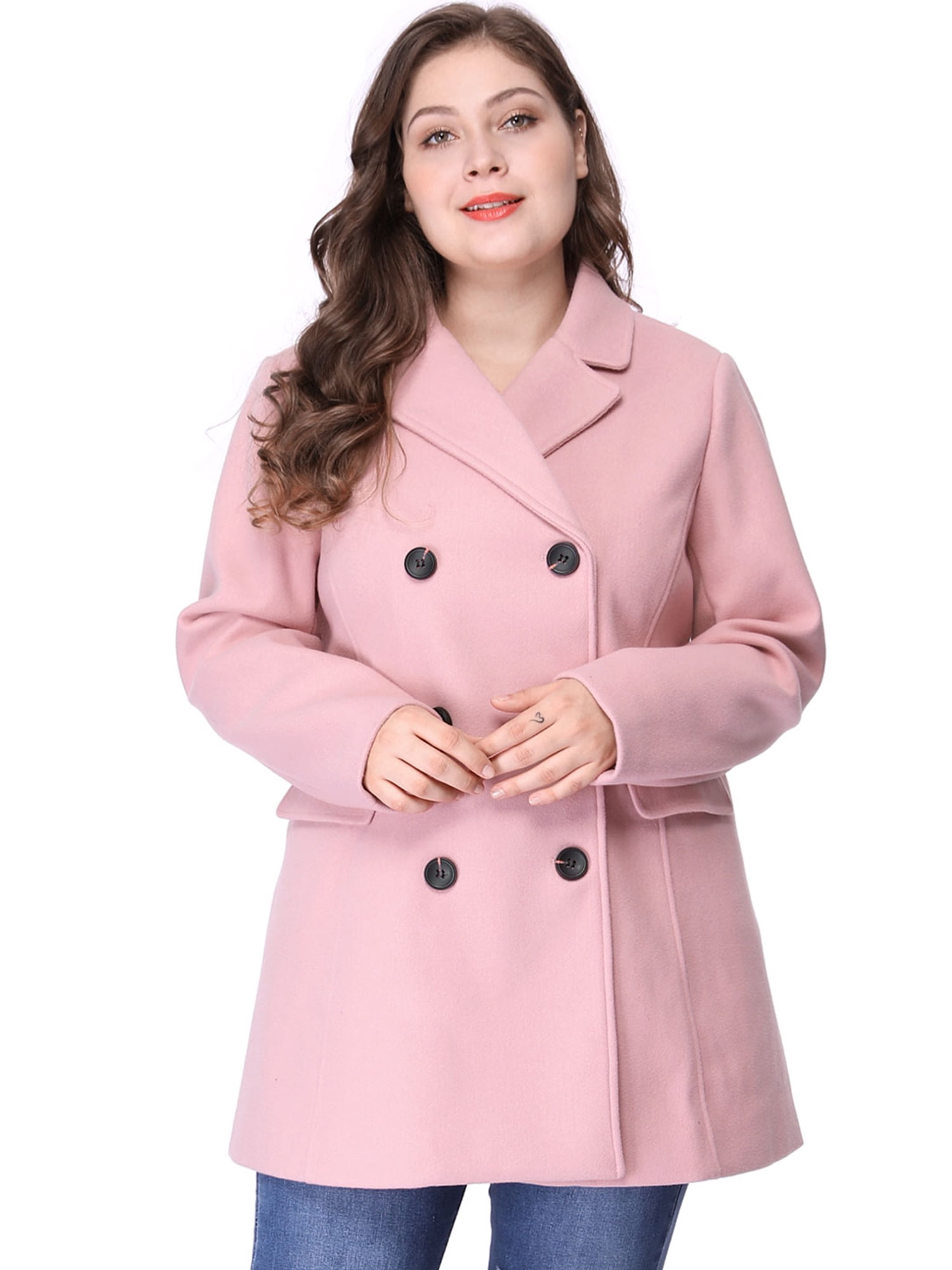 Agnes Orinda - Agnes Orinda Women's Plus Size Notched Lapel Double ... Agnes Orinda - Agnes Orinda Women's Plus Size Notched Lapel Double ...