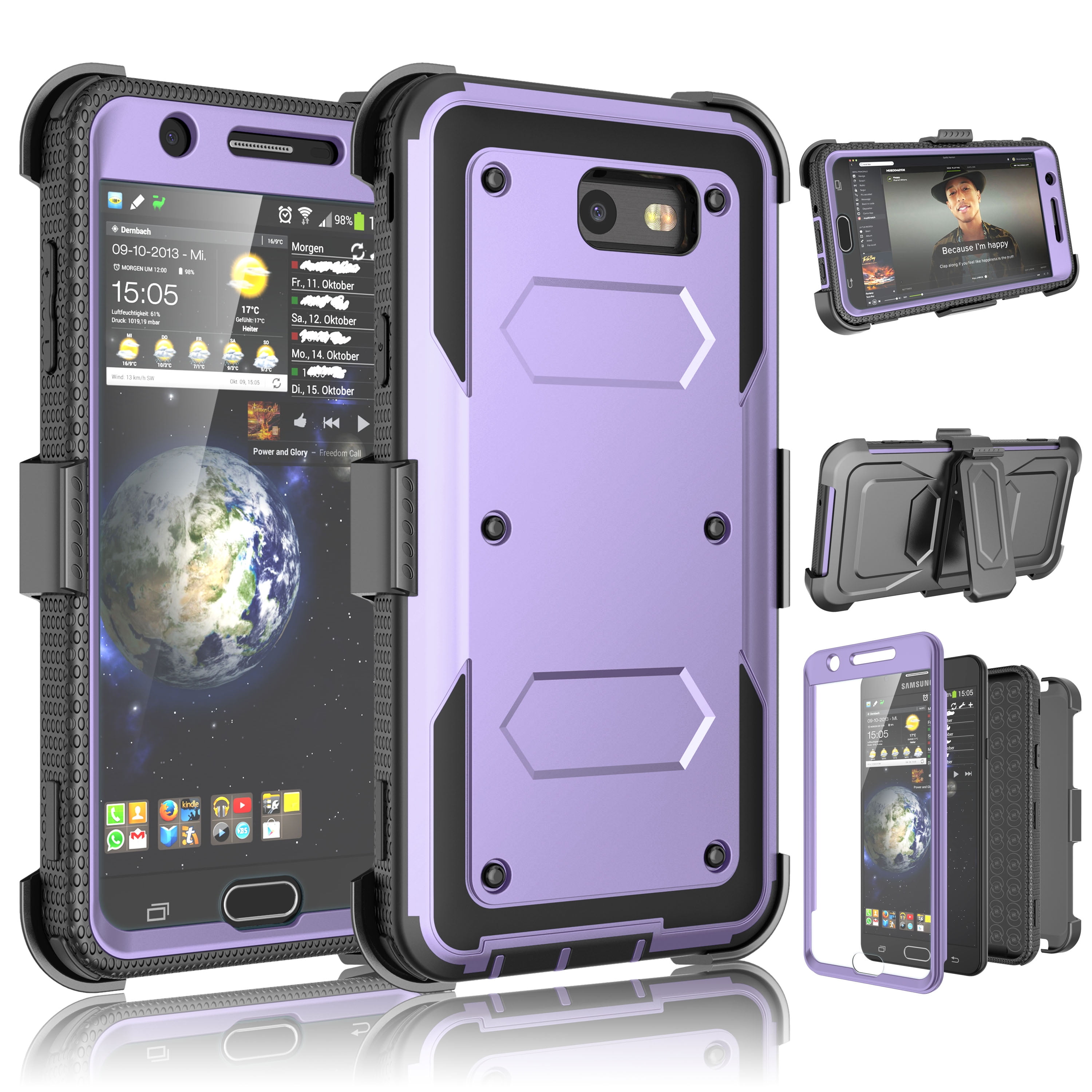 Tekcoo Galaxy J7 Sky Pro Case, J7 V/J7V/J7 Perx/Halo/Prime Holster Clip ...