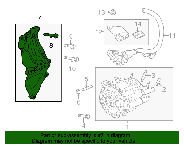 Genuine GM Mount Bracket 12649651