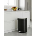 Plastic Trash Can with Lid, Large Garbage Can for Kitchen, Rustproof ...