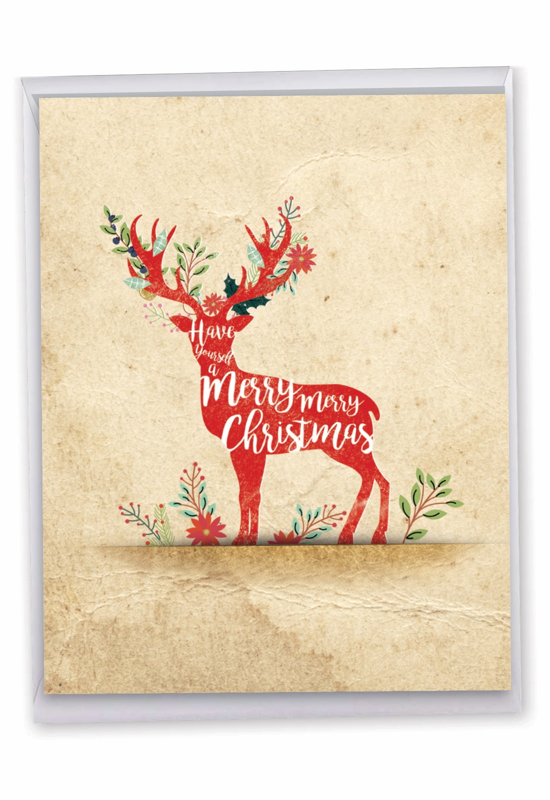 1 Big Christmas Card (8.5 x 11 Inch) - Holiday Knockout Christmas Card ...