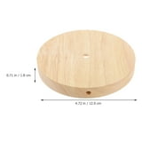 Dytern DIY Desk Lamp Base Replacement Table Base Round Wooden Table ...