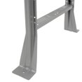 Fixed Height Workbench C-Channel Flared Leg, Steel Square Edge, 48"W x ...