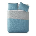 Mainstays Solid Blue Damask Reversible Sham, King (1 Count) - Walmart.com