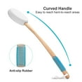 Lotion Applicator For Back Feet 3 Replaceable Pads With 1 Long Handled