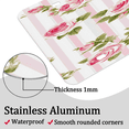 ADECORIVY Flower Rose Front License Plate, Floral Pink Stripe Novelty ...