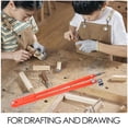 UPGRATOR Precision Woodworking Compass Orange Plastic Drafting Tool for ...