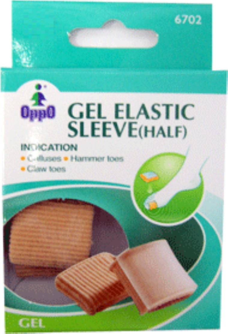 6 Pack - Oppo Half Gel Toe Elastic Sleeve, Medium [6702] 2 ea - Walmart.com