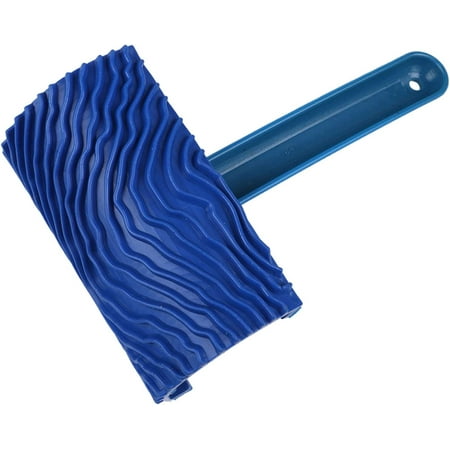 Wood Grain Roller,Blue Wood Grain Rubber Paint Roller DIY Painting ...