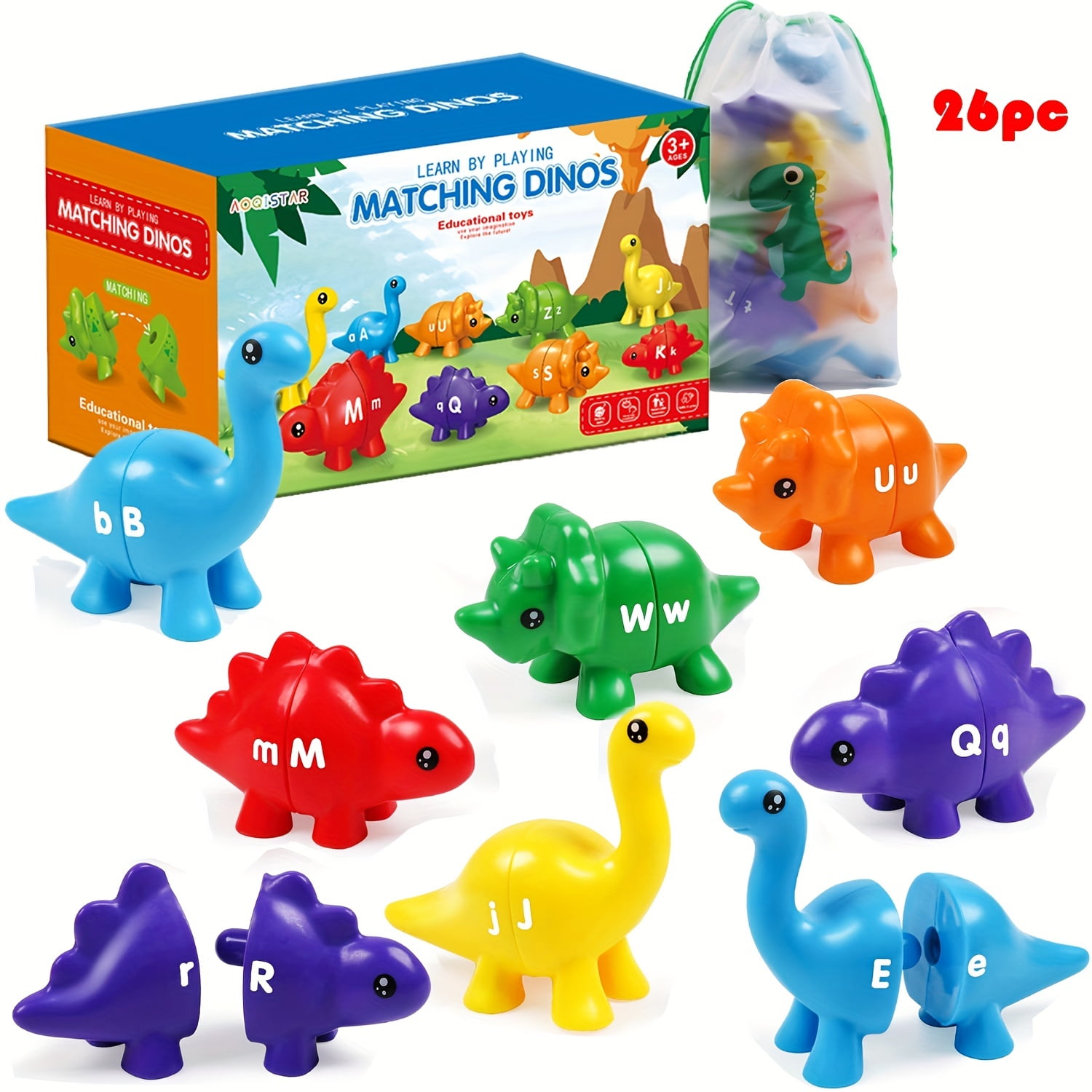 Click here for Grm Dinosaur Letter Matching Toys  Educational Toy... prices