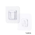 10 Pcs Clear Transparent Snap Fasteners, 2.36x2.36in Strong Adhesive ...