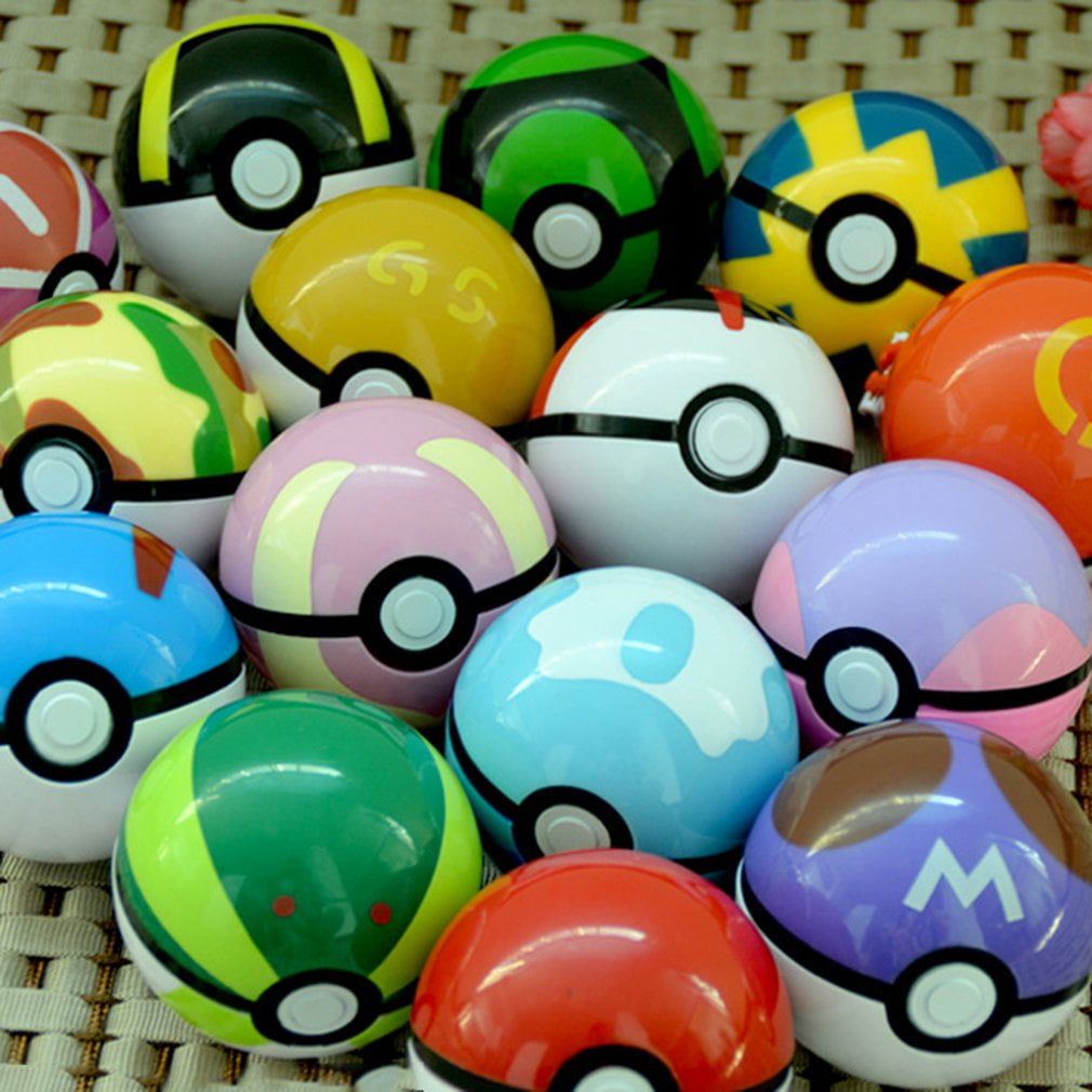 Pokemon Throw Pop PokeBall Cosplay Pop-up Elf Go Fighting Poke Ball Toy ...