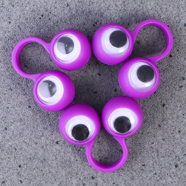 48Pcs Eye Finger Puppets Googly Eyeball Rings Eyeball Rings Party Favor ...