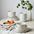 Our Table Landon 16 Piece Stoneware Dinnerware Set in Sea Salt With ...