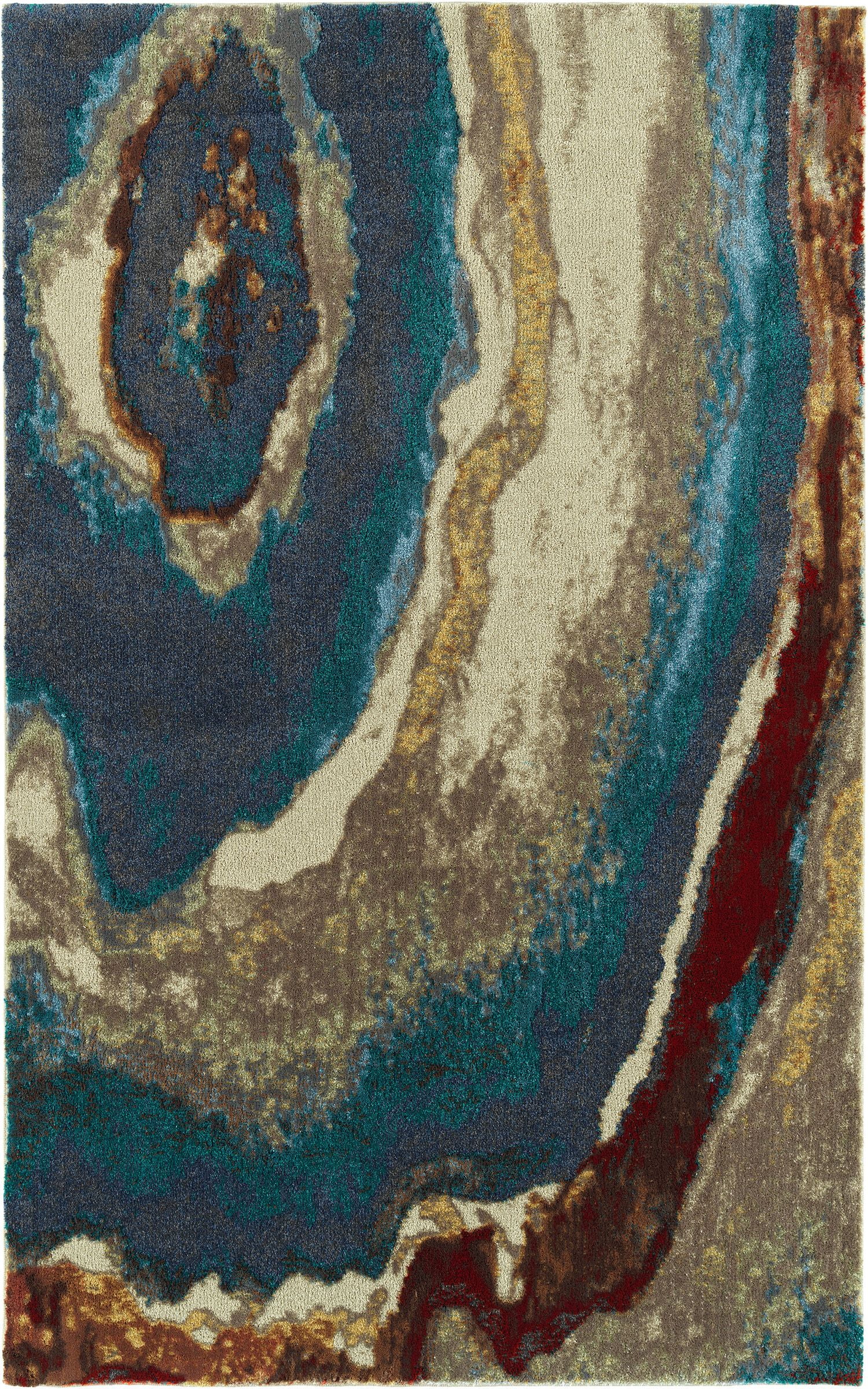 Addison Cosmo Contemporary Earth Geode Area Rug - Walmart.com