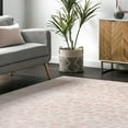 nuLOOM Annette Modern Leopard Print Area Rug, 6' 7" x 9', Baby Pink ...