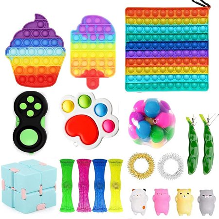 ICHUDAN Cheap TIK Tok Fidget Toys Set, Children Decompression Toys Kit, Early Learning Stress ...