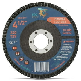 TIGER X Flap Disc, 4 1/2 in Angled, 40 Grit, 5/8 in - 11 Arbor ...