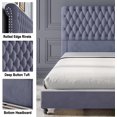 Papajet 52 8 High Upholstered Bed Frame King Size Platform Sleigh Bed