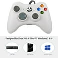 Luxmo Wired Game USB Controller Gamepad Joystick for Xbox 360 &PC(White ...