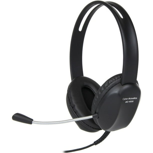 Cyber Acoustics AC-4006 USB Stereo Headset - Walmart.com