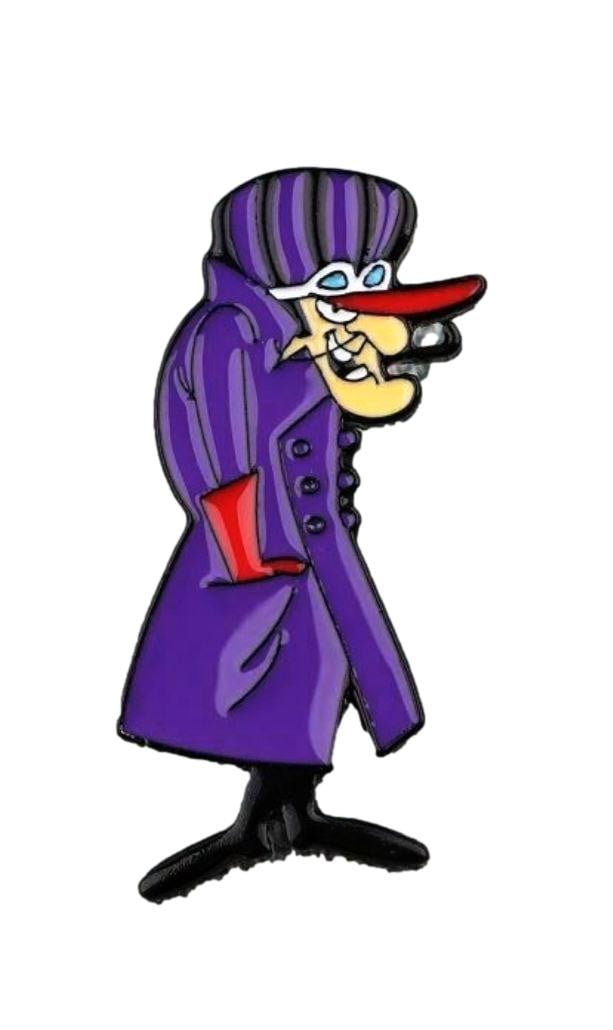 Wacky Races Dick Dastardly Cartoon Character 1.5 Inches Tall Enamel ...